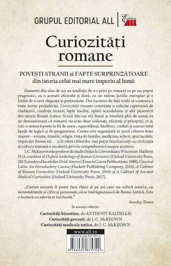 Curiozitati romane - J.C. McKeown