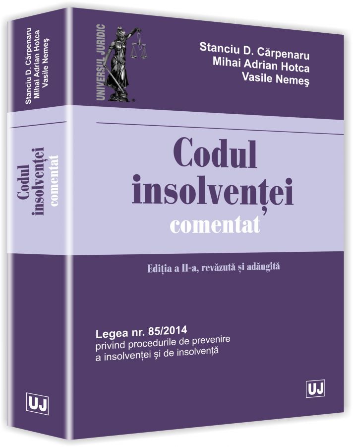 Codul insolventei comentat - Stanciu D. Carpenaru, Mihai Adrian Hotca ...