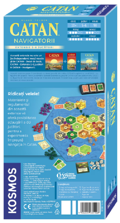 Extensie - Catan - Navigatorii (5-6 Jucatori) (Editia 2025) - Kosmos