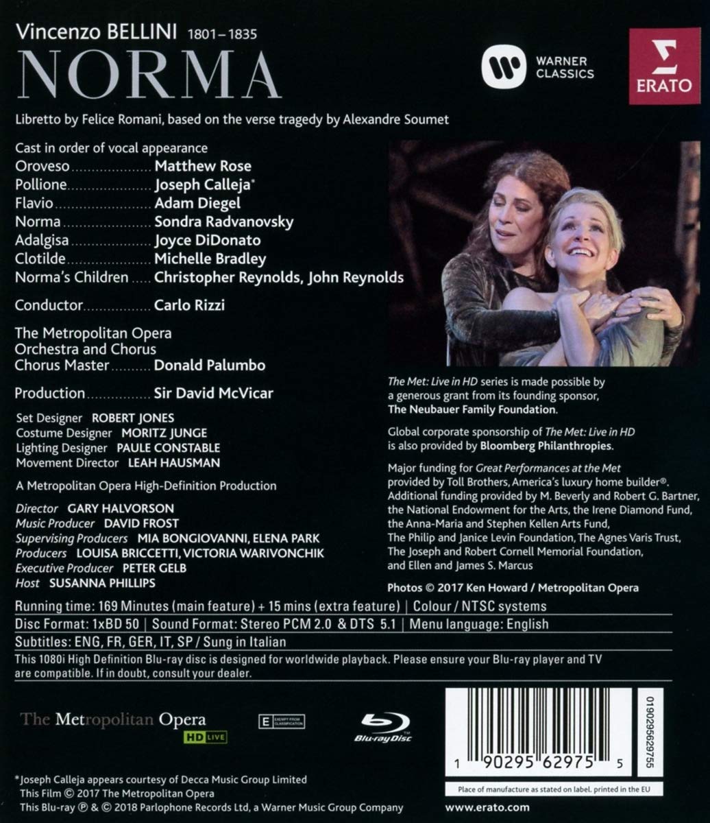 Bellini: Norma (Blu-Ray Disc) - Vincenzo Bellini