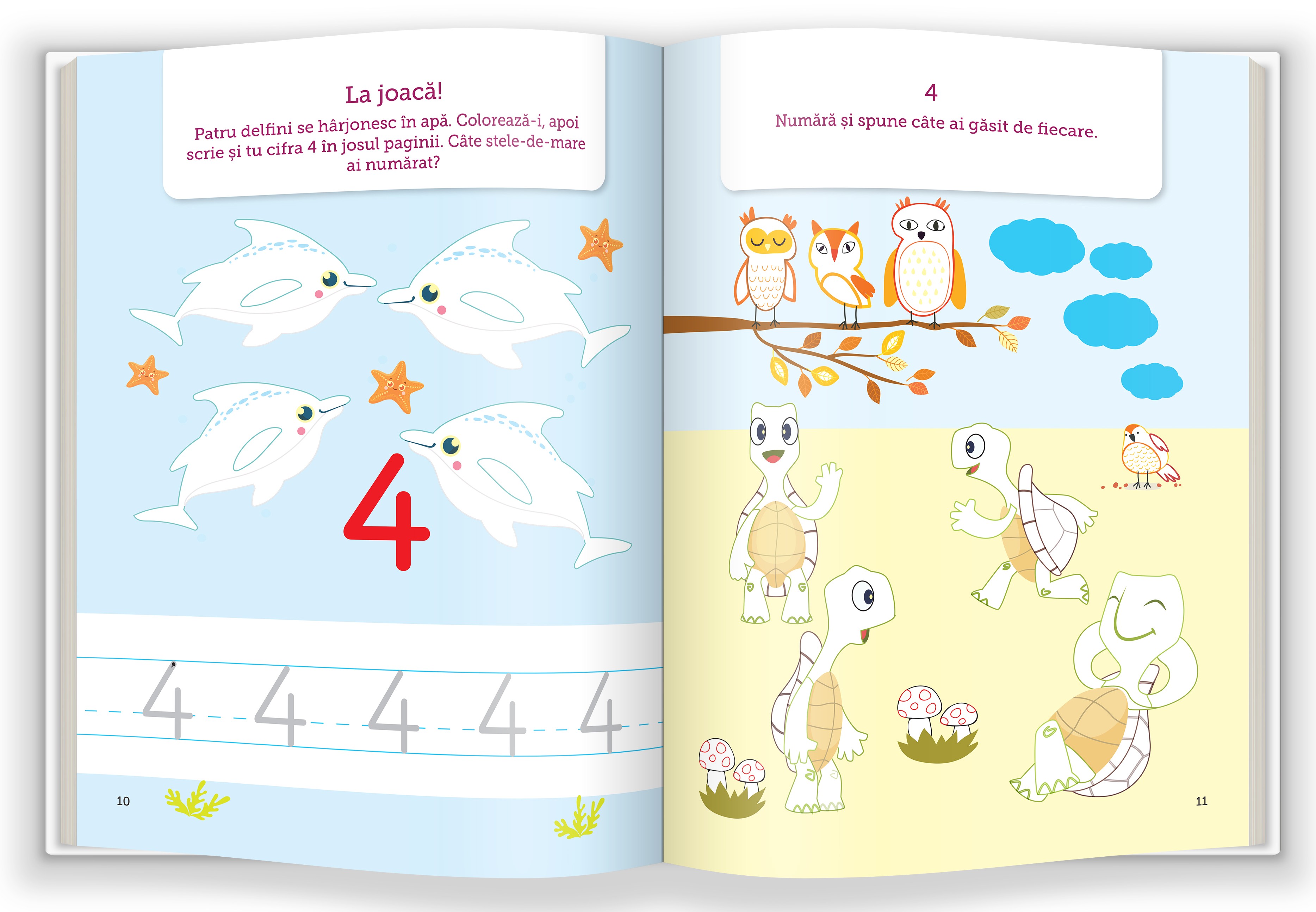 Carte de colorat si activitati cu numere