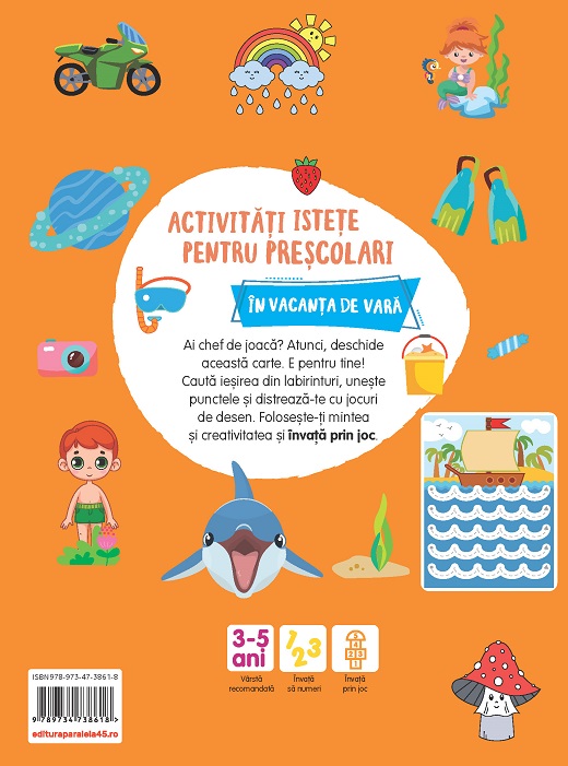Activitati istete pentru prescolari in vacanta de vara. 3-5 ani