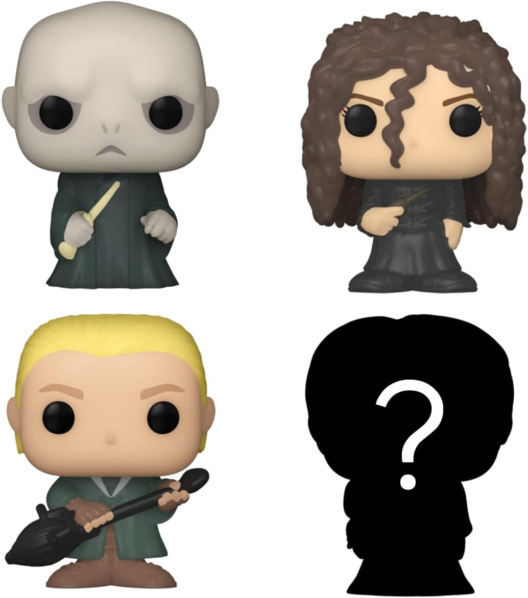 Set 4 figurine - Harry Potter - Voldemort, Draco, Bellatrix - FunKo